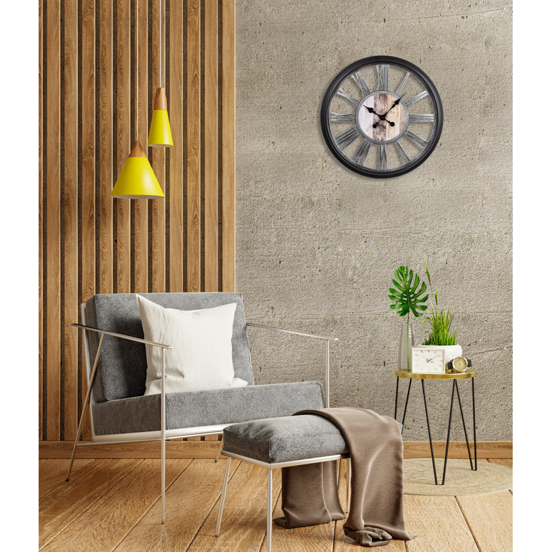 17 Stories Oversized Garyon 25" Wall Clock - Wayfair Canada